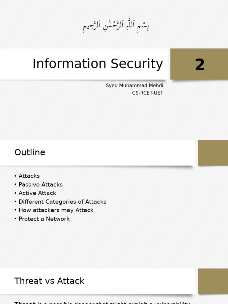 Information Security-2 Attacks | PDF