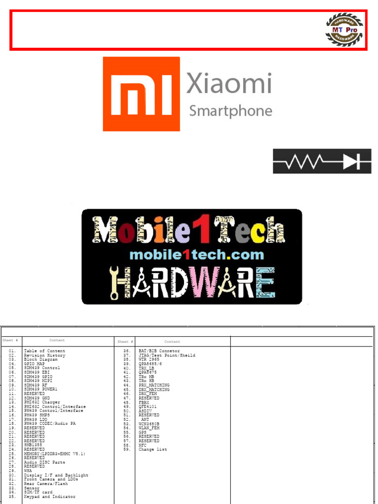 Redmi 7A (C3E_MB) Schematic Diagram | PDF