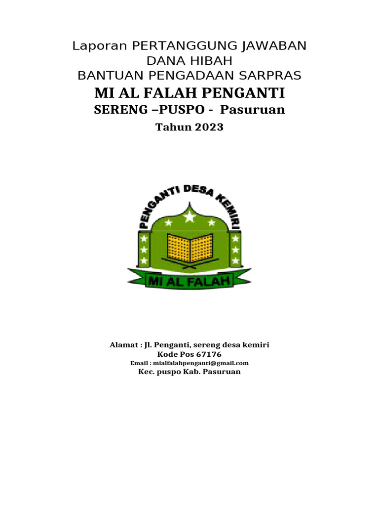 Contoh Format SPJ | PDF