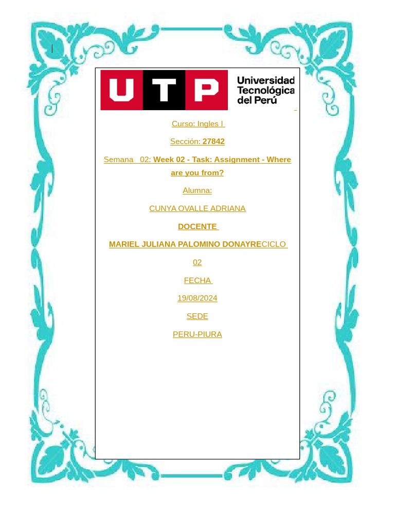 Hello Ana Patricia Rojo | PDF