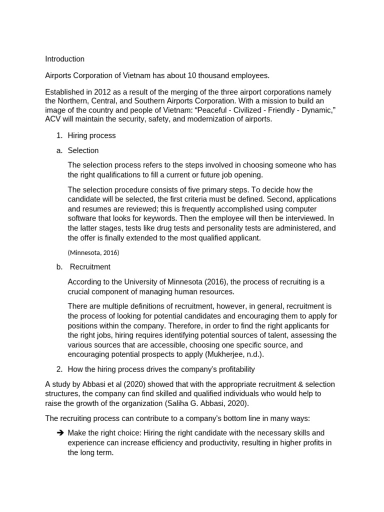 Hiring Process | PDF