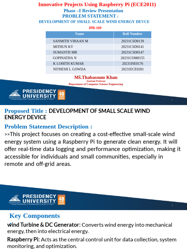 IPR - PPT Template - Phase77777-3 | PDF | Wind Power | Business