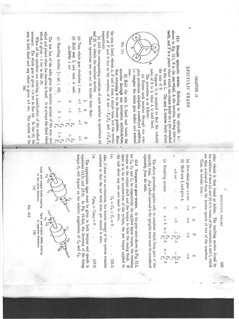 Epicylic Gears 2 | PDF
