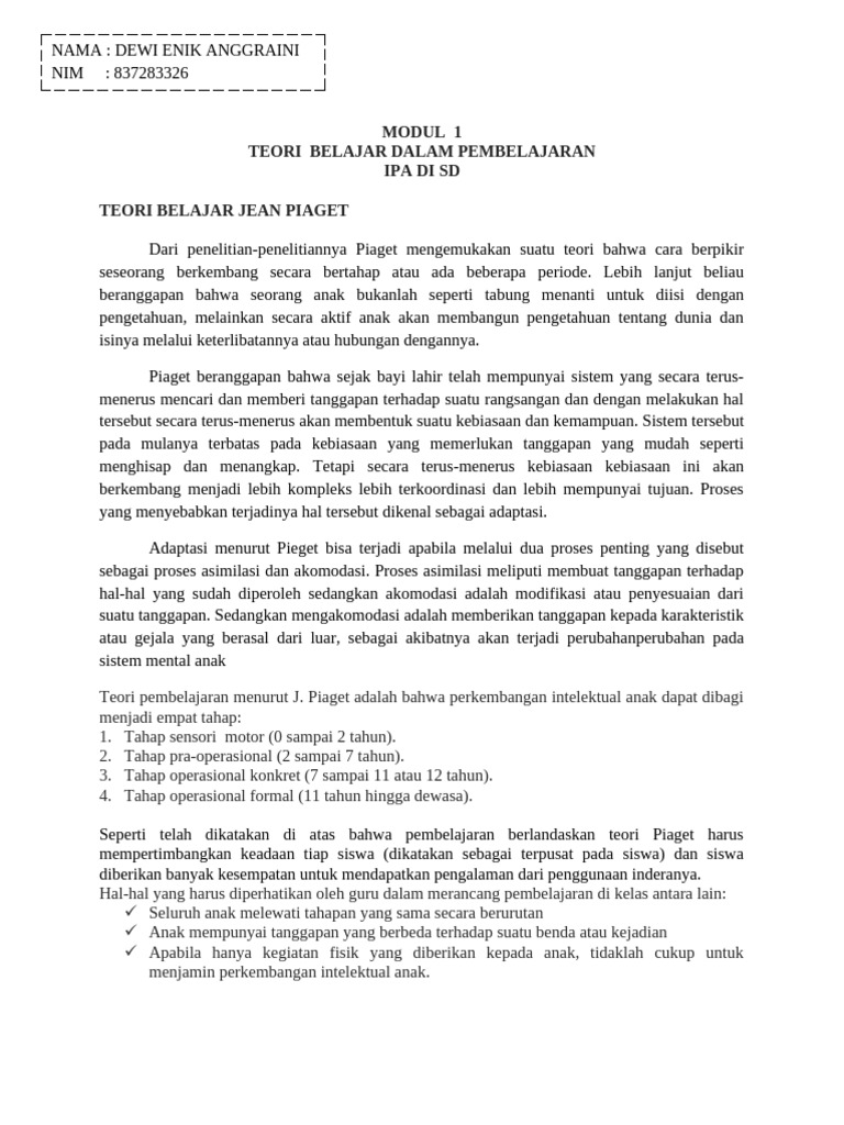 Rangkuma Ipa Modul 1 and | PDF