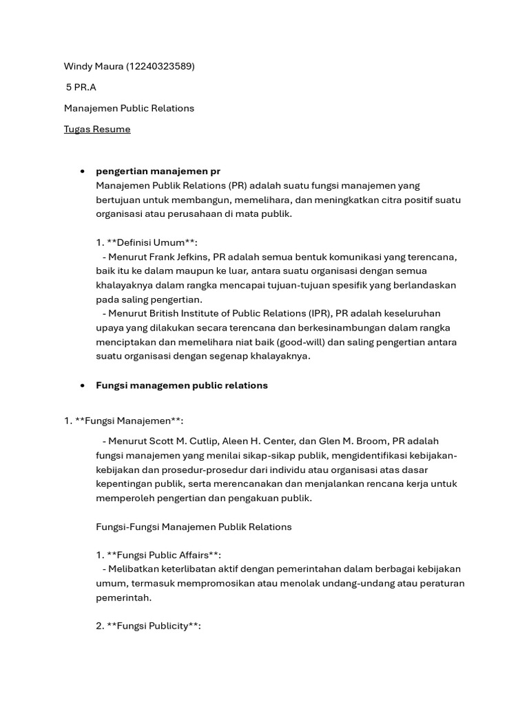 Windy Maura (Resume) | PDF | Business