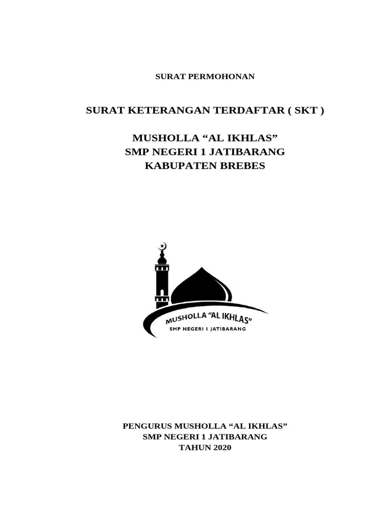pengajuan skt musholla | PDF