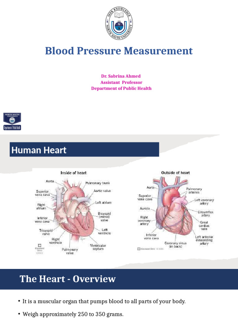 Lecture 1 - Blood Pressure Measurement | PDF
