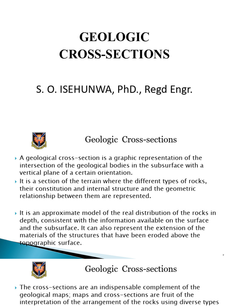 Tpe 5i7 Geologic Cross Sections | PDF | Geology | Stratigraphy