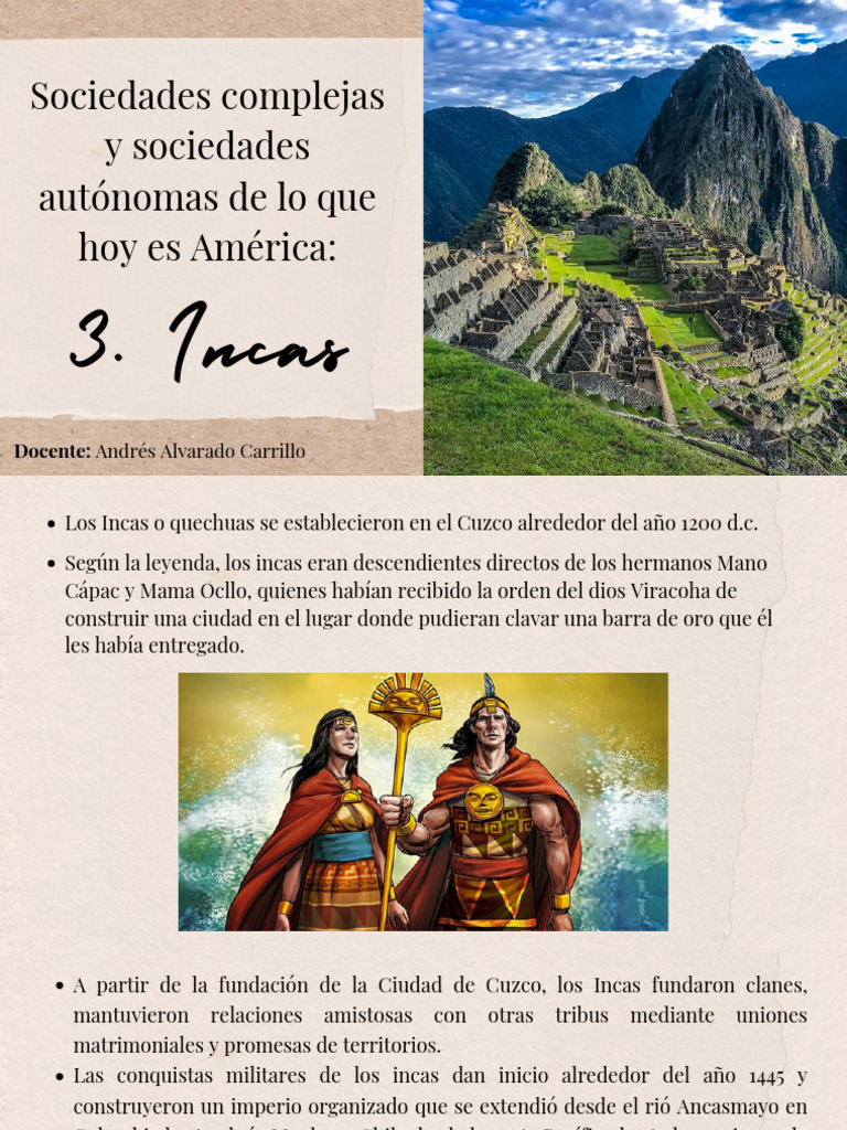 Presentación Sociedad Inca.1 | PDF