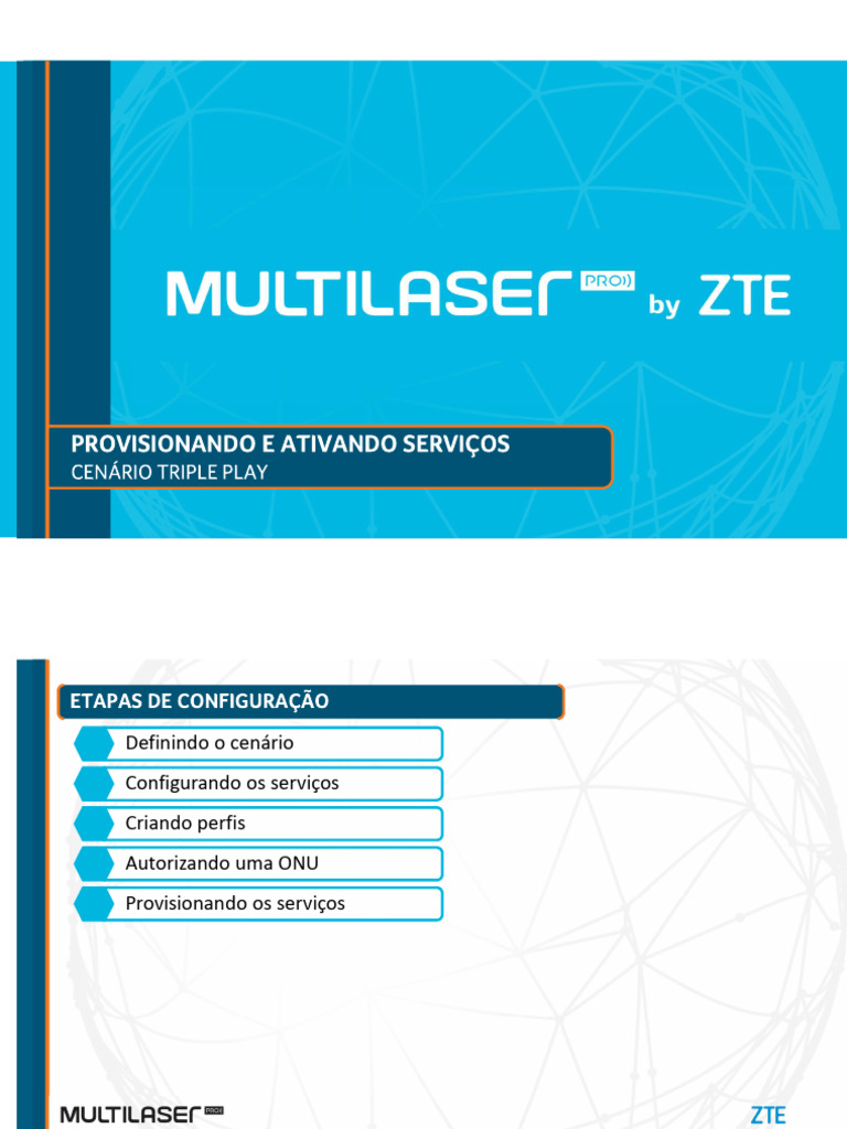 Multilaser PRO by ZTE C300 - Cenário Triple Play | PDF