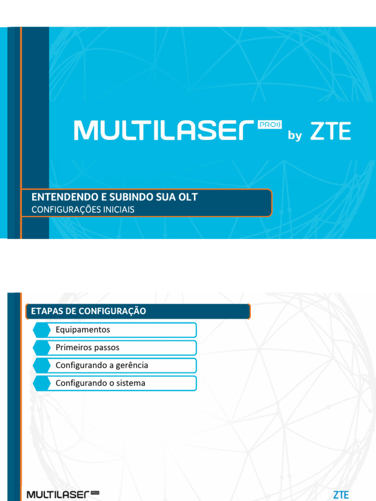 Multilaser PRO by ZTE C300 - Configurações Iniciais | PDF