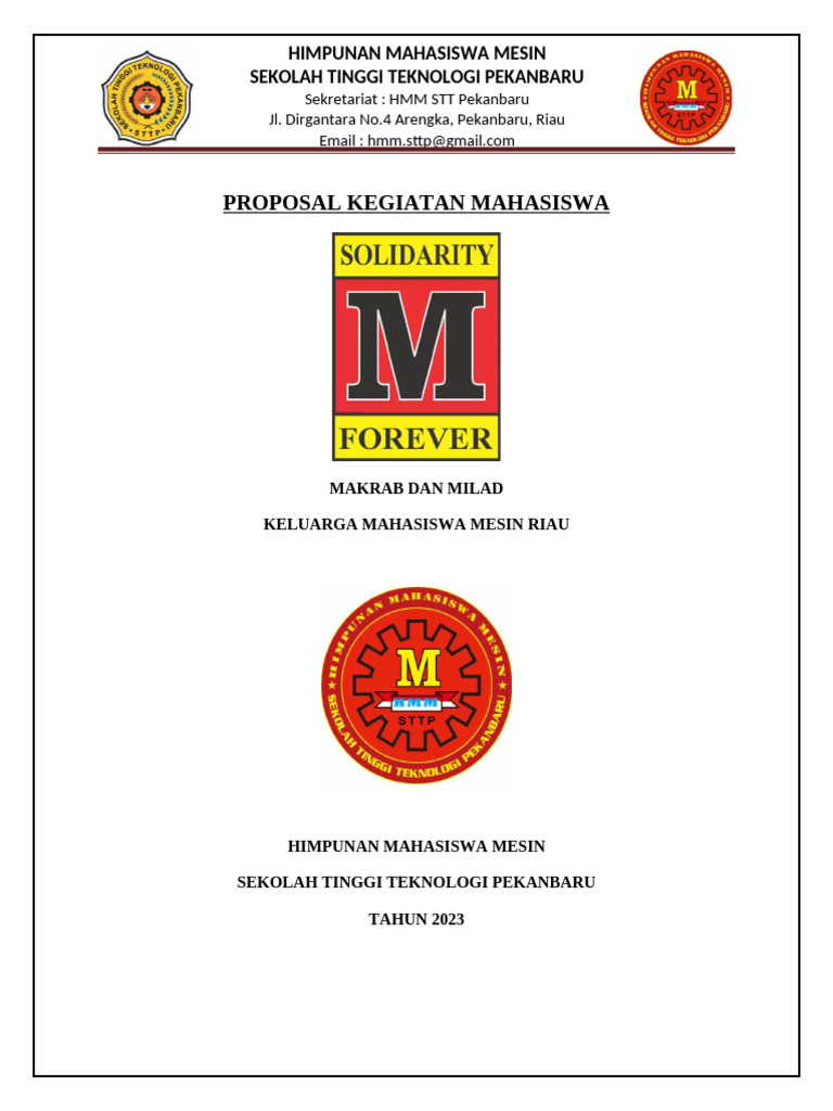 Proposal Makrab Dan Milad UPP | PDF