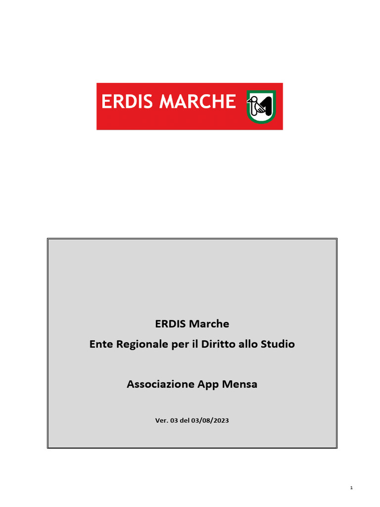 ERDIS Marche Manuale App | PDF