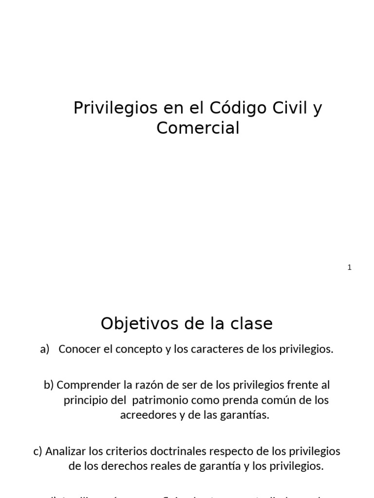 Clase Privilegios. Derecho de Retenci N | PDF