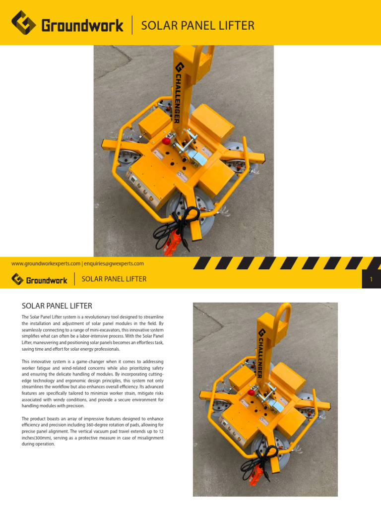 Solar Panel Lifter | PDF