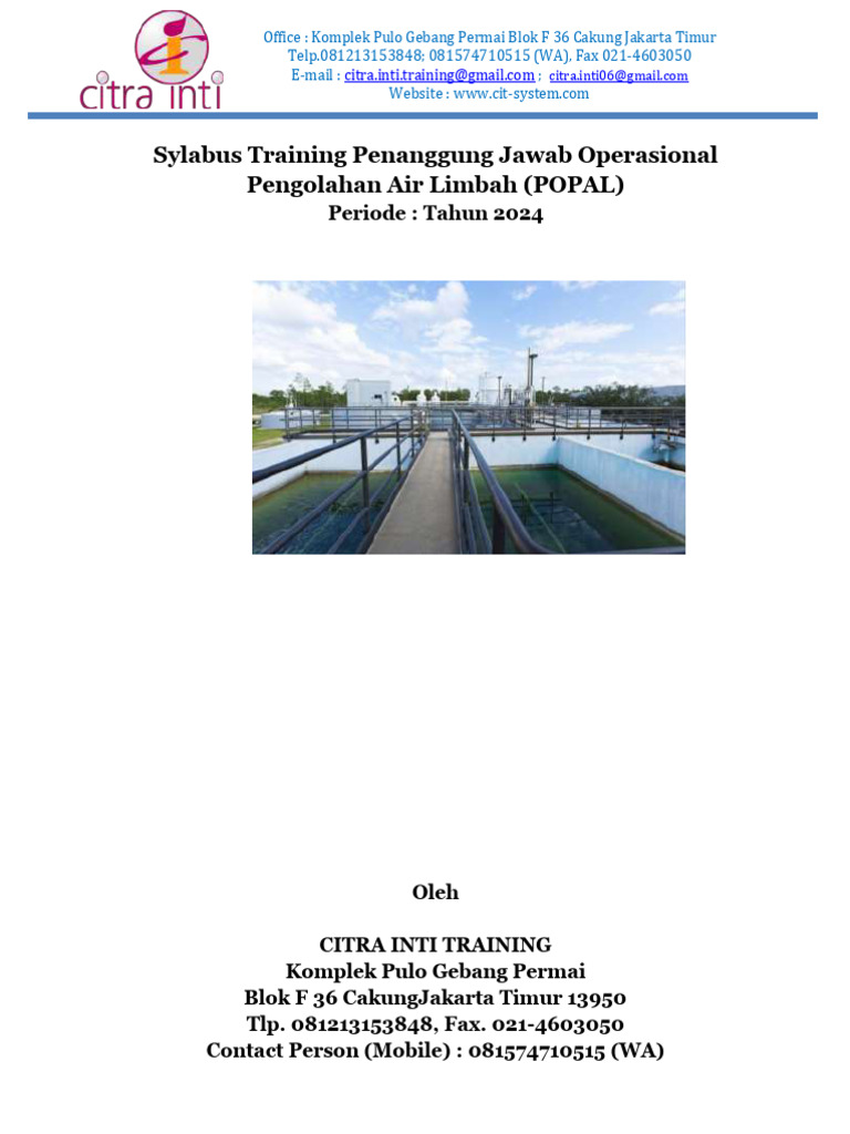 Citra Inti Sylabus Training POPAL | PDF