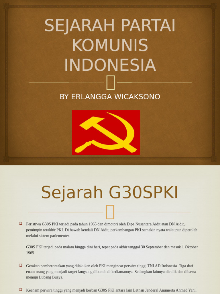 Sejarah Partai Komunis Indonesia | PDF
