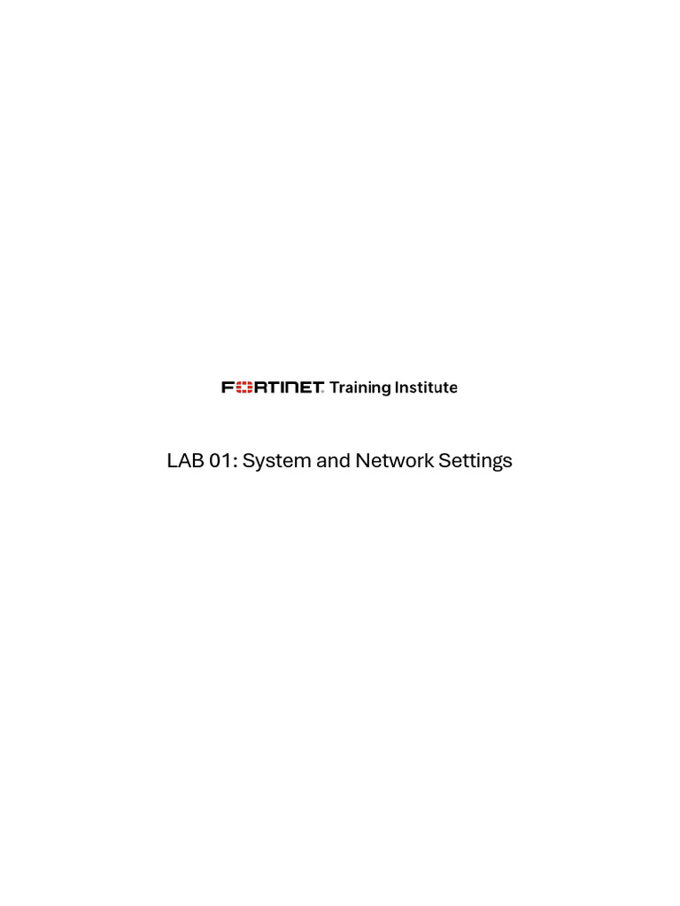 LAB 01 System and Network Settings | PDF | Command Line Interface | Login