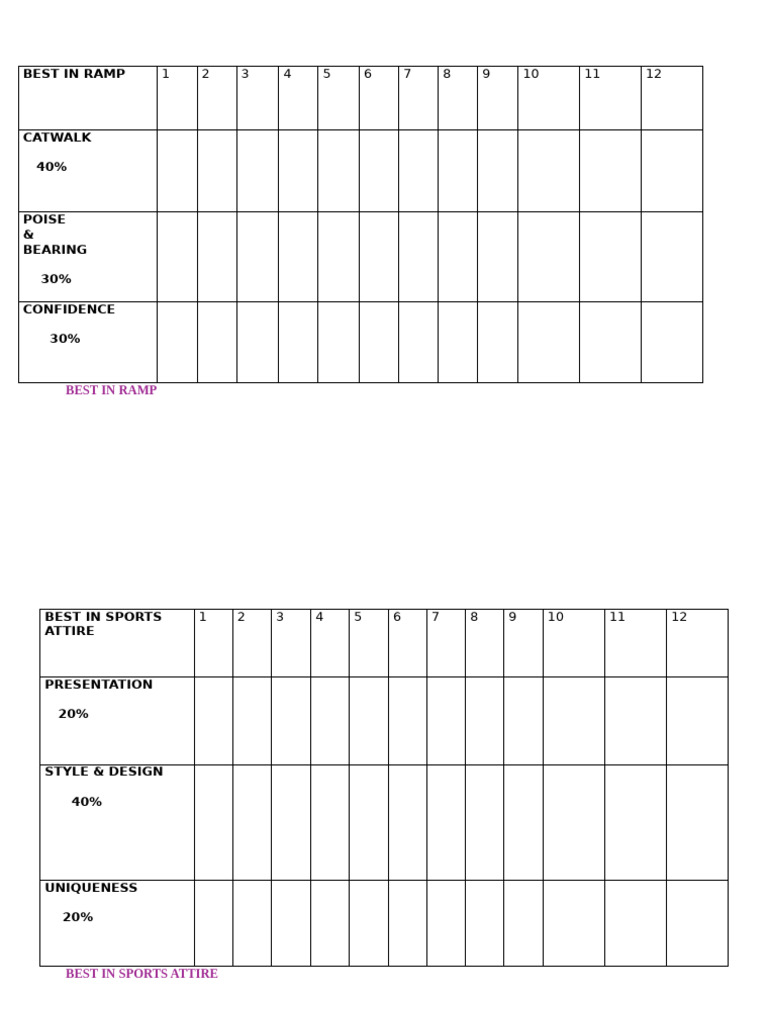 CRITERIA FOR JUDGING PDF