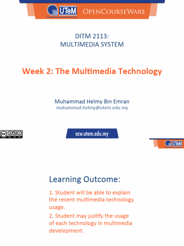 Week2 MultimediaTechnology | PDF