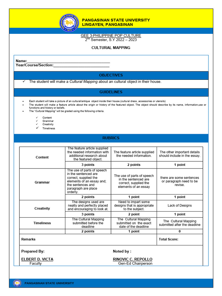 Cultural Mapping Project Guidelines | PDF | Human Communication