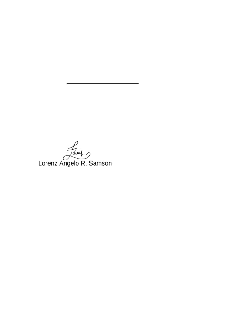 Lorenz Angelo R. Samson: Temporary Enrollment Form | PDF | Self ...