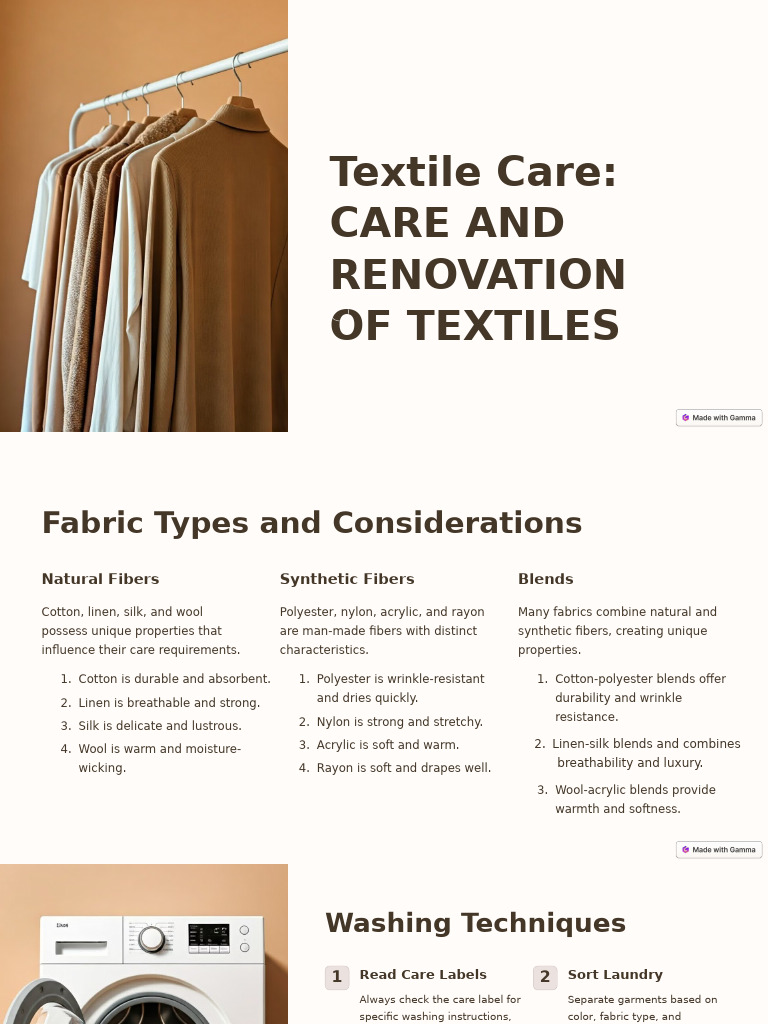 Textile Care | PDF