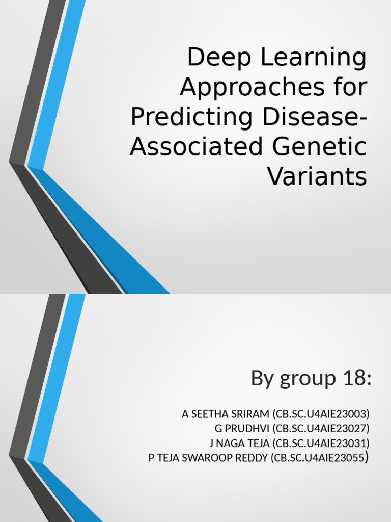 Genetic Variant Classification Presentation | PDF