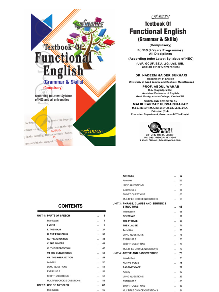 A Textbook of Functional English (Karar SB) | PDF