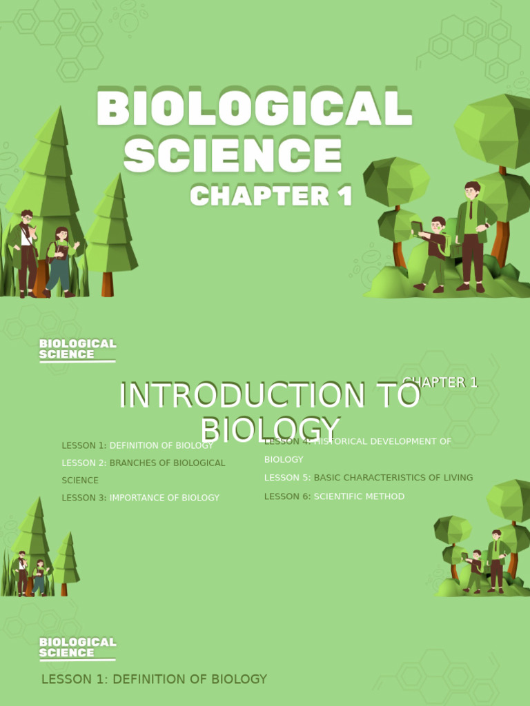 Chapter 1 Introduction To Biology | PDF