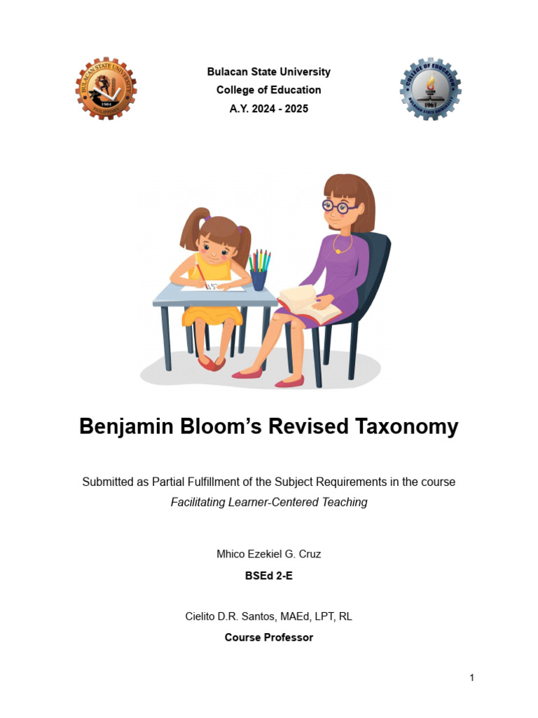 Benjamin Bloom's Revised Taxonomy | PDF