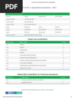 SSC Transcript & Certificate | PDF