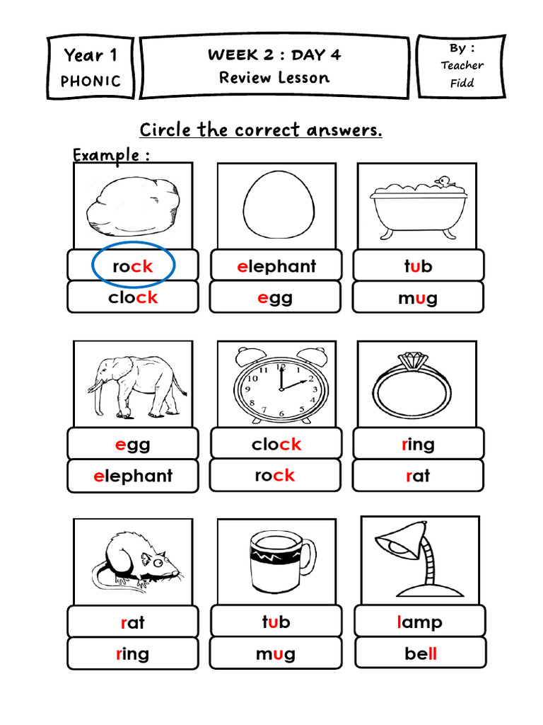 Week 2 Review Lesson Day 1 2 3 | PDF