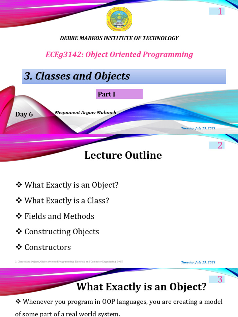 Classes and Objects Part I | PDF