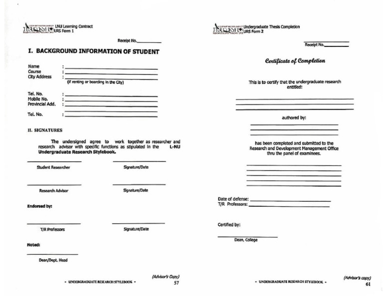 Completion Status For Research | PDF