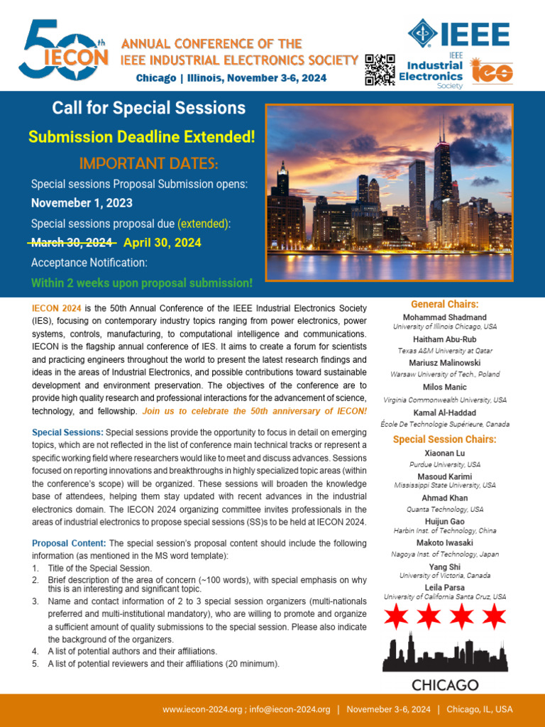 Call For Special Sessions | PDF