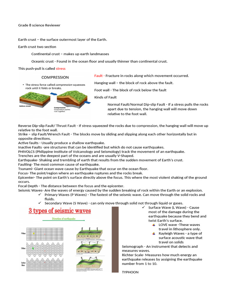 Grade 8 Science Reviewer | PDF