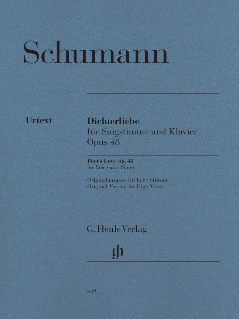 Robert Schumann Dichterliebe Op. 48 | PDF