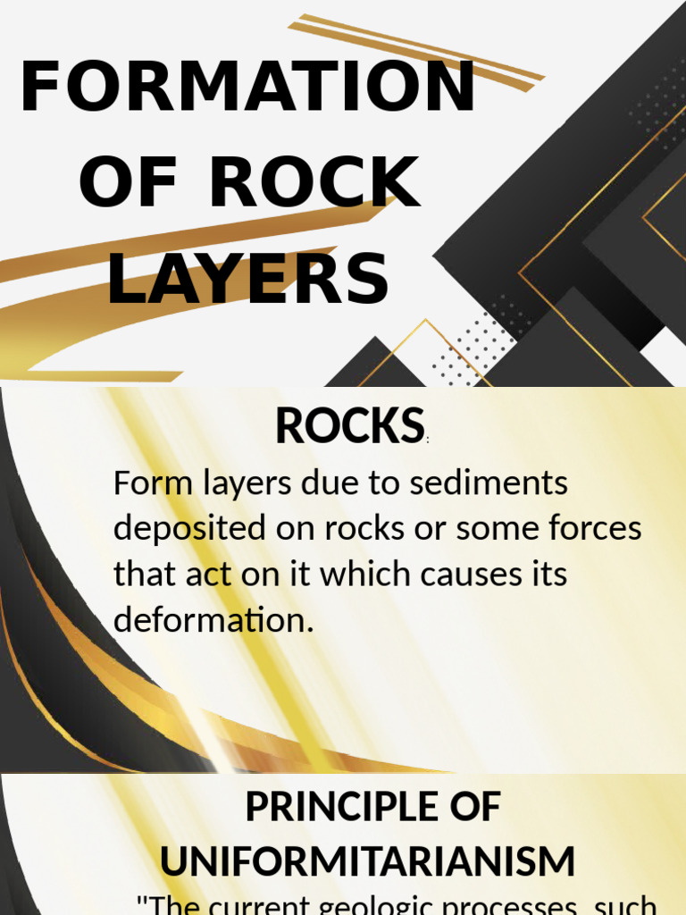 Formation of Rock Layers 074126 | PDF