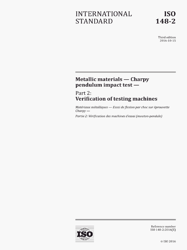 Iso 148-2-2016 | PDF