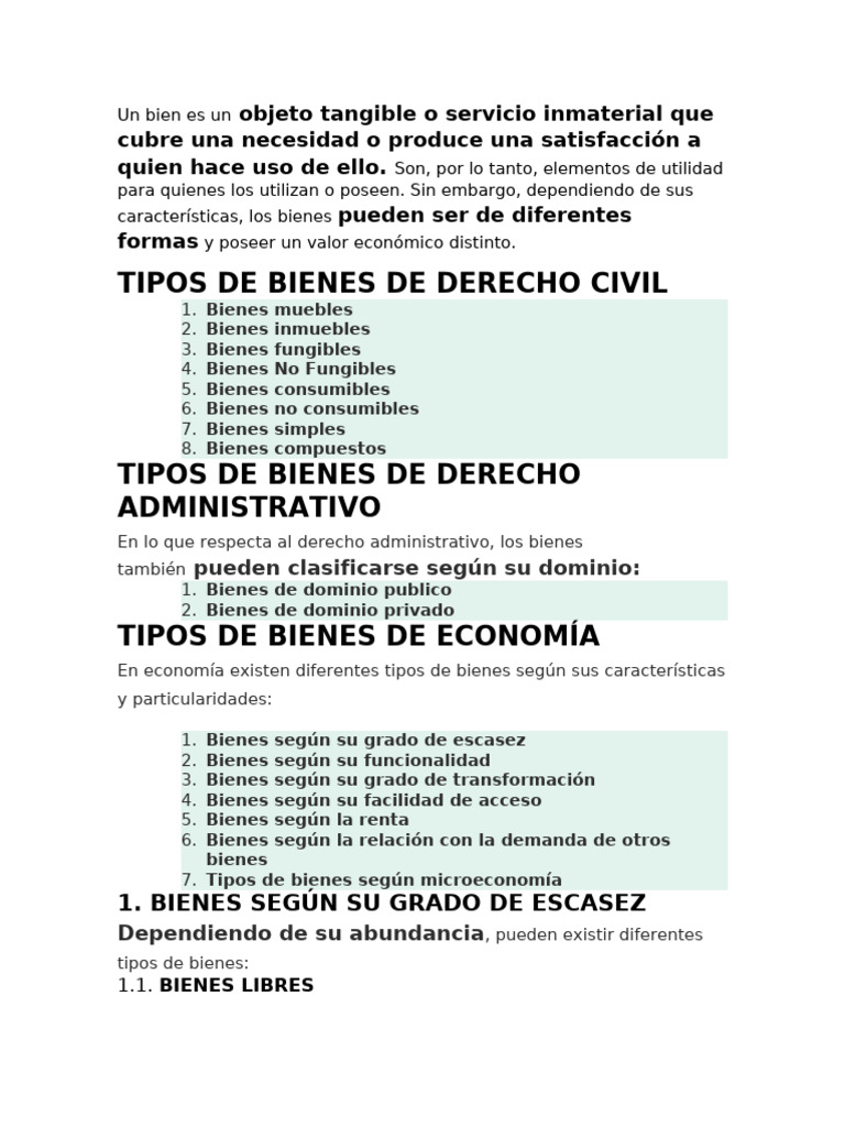 Un Bien Es Un | PDF