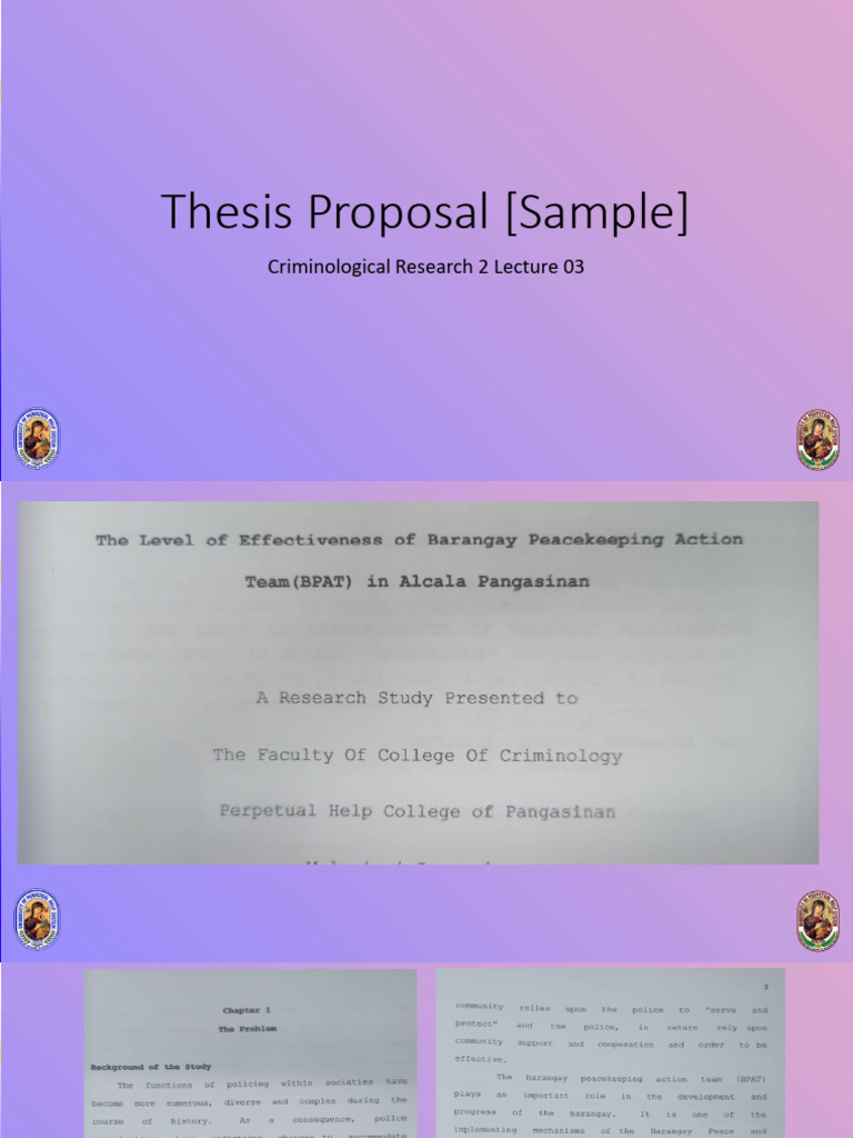 02 Thesis Proposal Sample | PDF