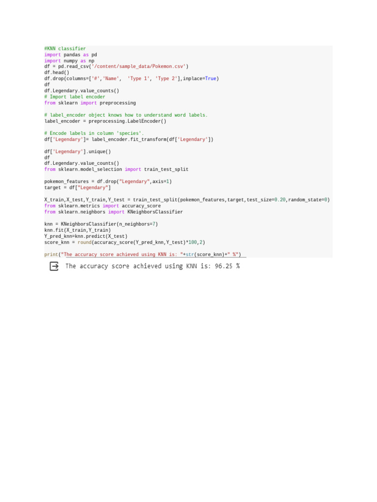 8KNN Classifier | PDF