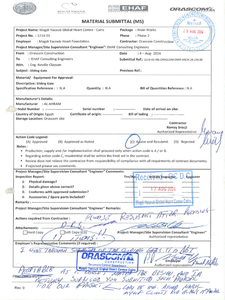 1214 01 MS Orascom Ehaf Arch 24 234 00 | PDF