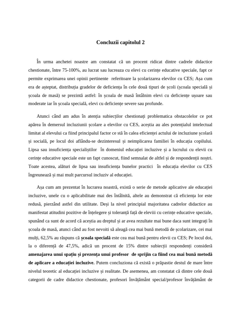Concluzii | PDF