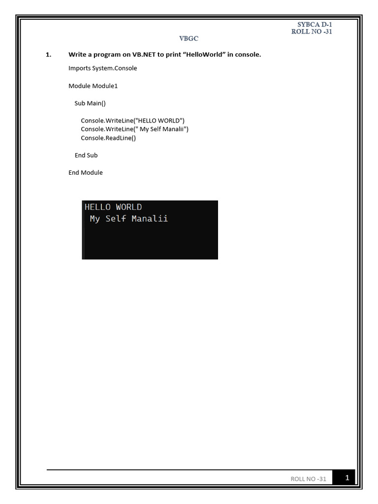 Net Main Journal | PDF