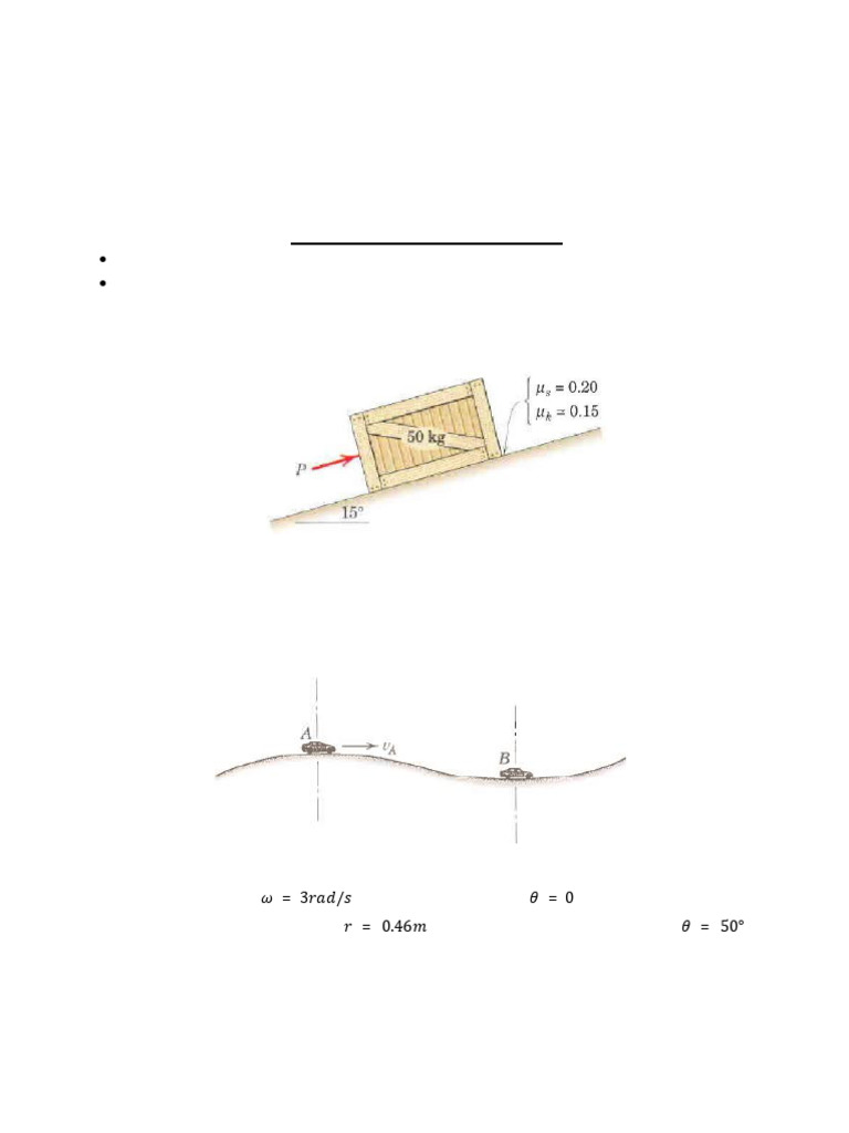Dynamics Worksheet and Assignment II | PDF