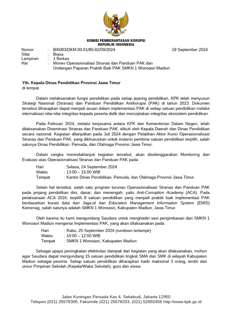 Disdik Prov Jawa Timur | PDF