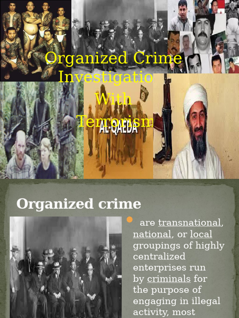 Organized Crime Investigation1 | PDF