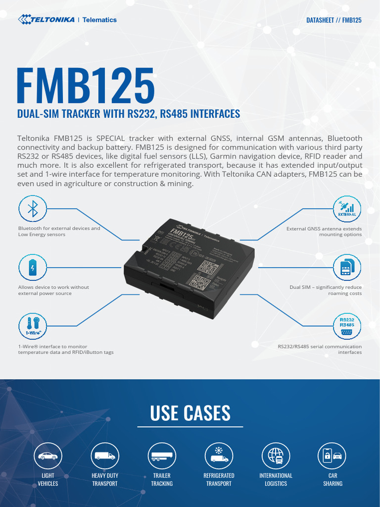 FMB125 Data Sheet | PDF